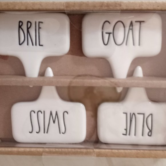 Rae Dunn | Dining | Rae Dunn Set Of Four Ceramic Cheese Markers Nwb ...
